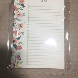 Simple Personalized to Do Checklist Notepad Custom Check Box - Etsy