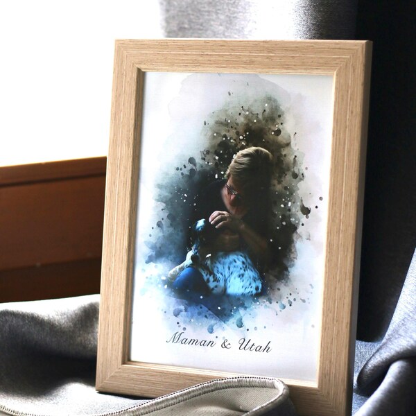 GERMAN Fishing Handprint,father's Day Handprint Gift,father's Day ...