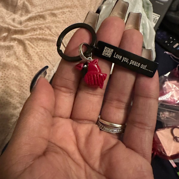 Personalized Keychain Metal Engraved Keychain Custom Engraved Keychain ...