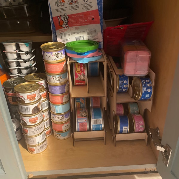 Digital EPS SVG of Rotating Can Rack for Makers and DIY. Laser Cut File ...