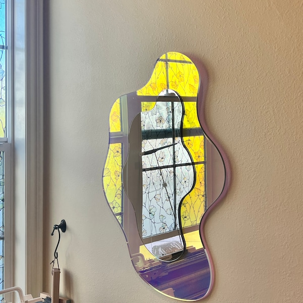 XL Wiggly Life Reflector Large and X-large - Wavy Acrylic Mirror Wiggly ...