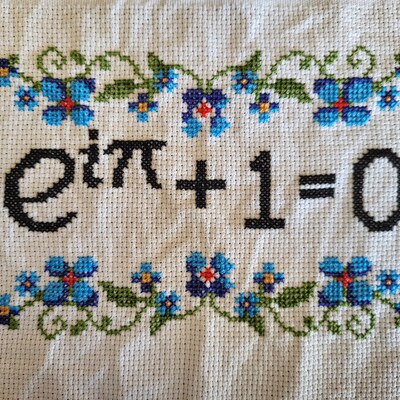 Euler's Identity Math Cross Stitch Pattern. Funny Cross Stitch. Express ...