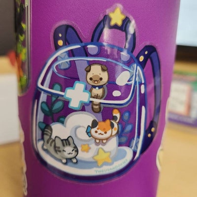 Vinyl Sticker transparent First Meow Kit Kittens Bag - Etsy