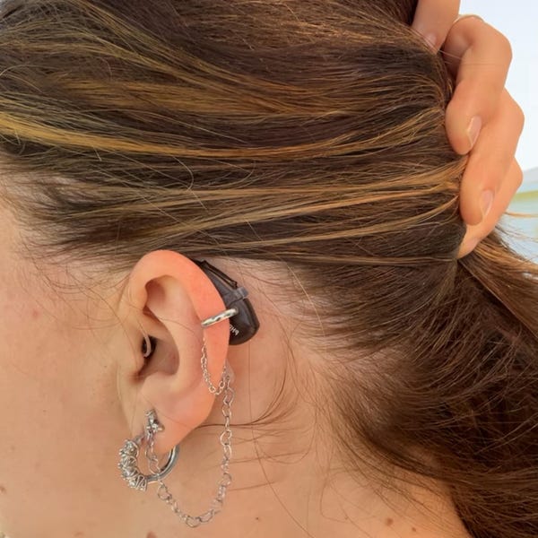 Chain Ear Cuff, Conch Cuff, Earring No Piercing is Needed, Unisex, Gold ...