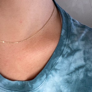 ALEX Necklace Delicate Chain Layering Necklace, Choker Necklace, Simple ...
