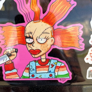 Scary Movie Sticker Funny Horror Stickers Wazzup Collectible - Etsy