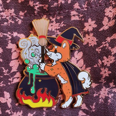 Shiba Witches' Brew Halloween Shiba Inu Vibrant Large Hard - Etsy UK