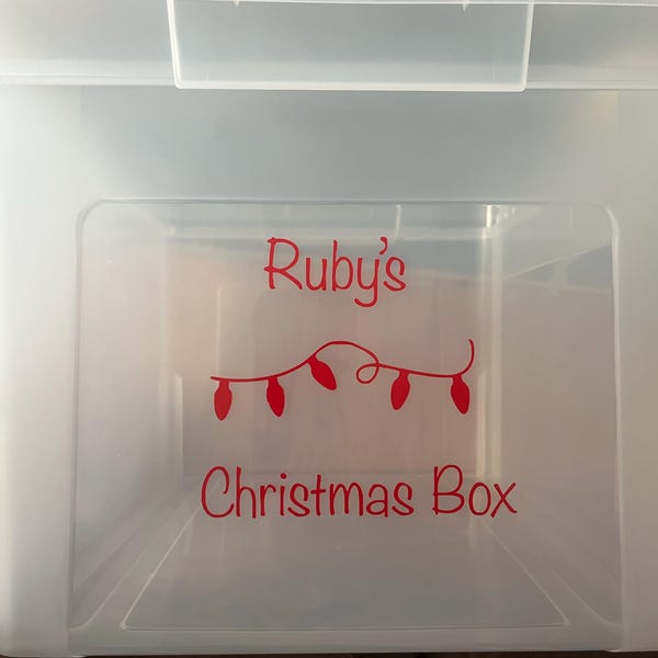 Custom Tub Labels - Custom Organizing Stickers - Storage Tub Decals ...