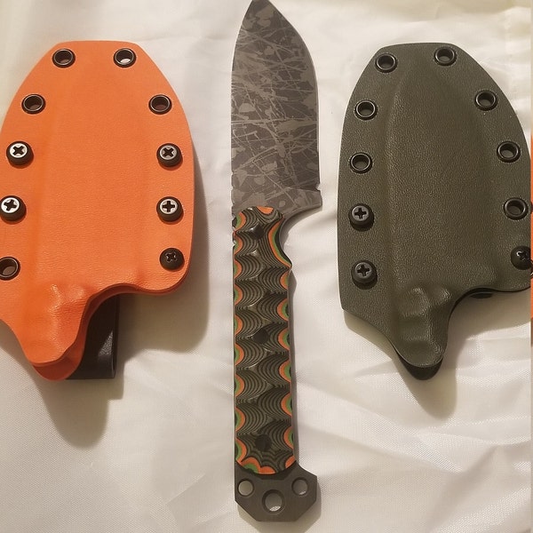 Handmade NPE "letter Opener" Gen. 2.0 Ghost G10, Purple/pink, Green and ...