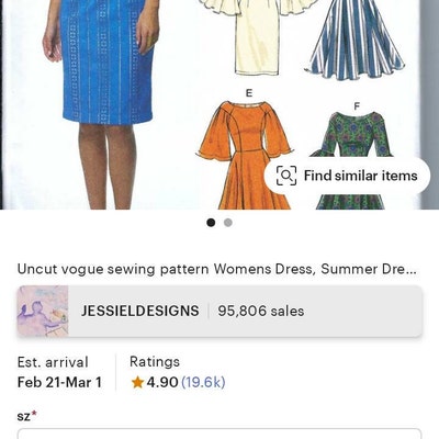 Uncut Simplicity Sewing Pattern 10595 9134 Misses' Released Pleat Dress ...