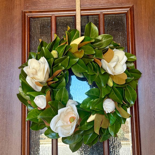 Over Door Swag, Beige Rose Swag, Wall Hanging, Year Round Home Swag ...
