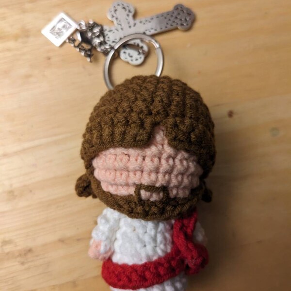 Crochet Mini Jesus Keychain/hanging, Birthday Gift - Etsy