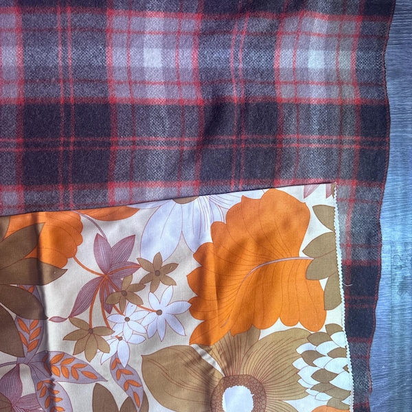 Vintage Fabric, 70s Fabric, Retro Fabric, Midcentury Fabric, Fieldcrest ...