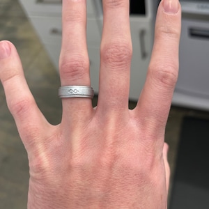 Designed Silicone Wedding Ring for Women. Set of Thin and | Etsy