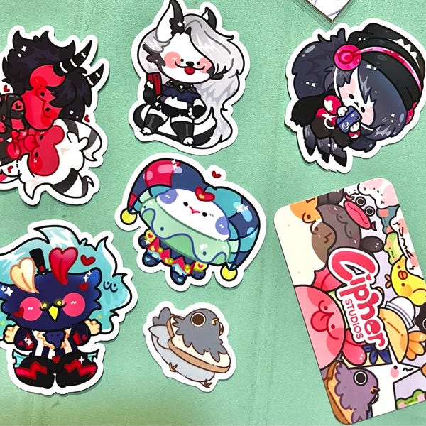 Helluva Boss Inspired Stickers [ft. Blitzo, Loona, Stolas, Octavia ...