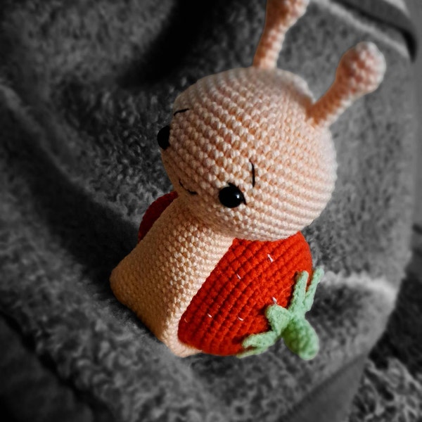 Amigurumi Cute Snail Pattern, Crochet Snail Toy Pattern, Fruity Snail ...
