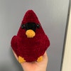 Chubby Cardinal Pattern Bird Amigurumi Easy Beginner Crochet Plushie ...