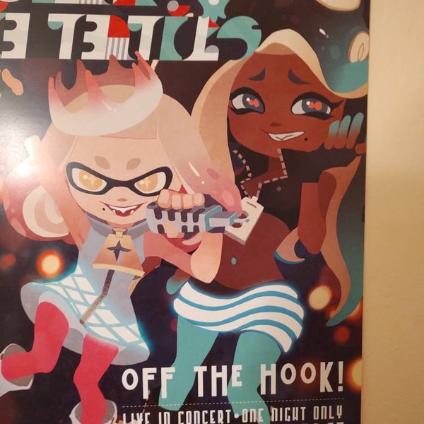 Off the Hook Concert Poster Splatoon 2 Artist Print Illustration - Etsy