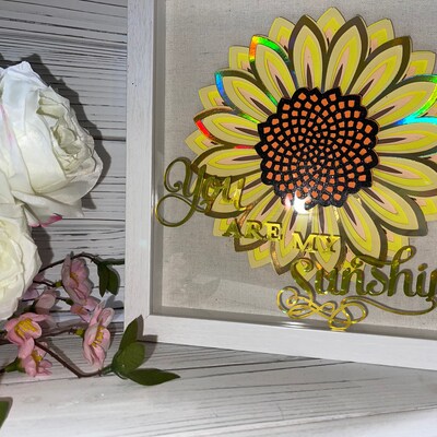 Sunflower SVG, Shadow Box Svg, Mandala SVG, Glowforge Svg, Laser Cut ...