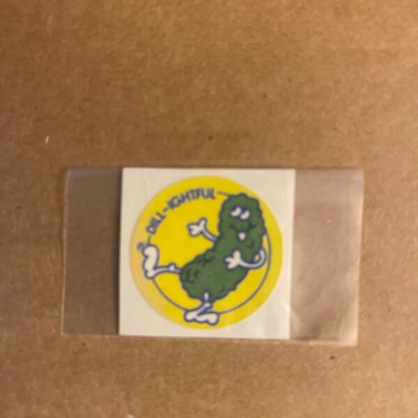 Vintage Garfield Diecut 80s Scratch and Sniff Sticker - Mustard -good ...