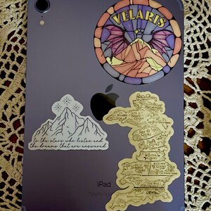 ACOTAR Merch Prythian Map Sarah J Maas Velaris Poster Booktok Feyre ...