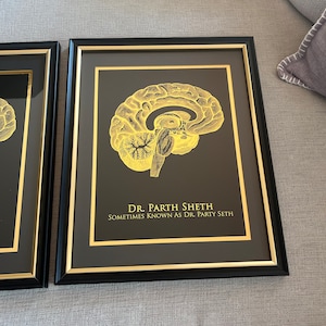 Brain Anatomy Print Neuroscience Gift Neurosurgeon Gift - Etsy