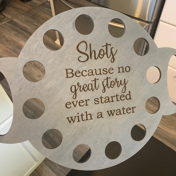 Shot Flight, Party Shot Tray, Personalized Shot Flight, Tequila Serving ...