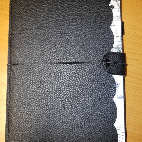 Handmade Textured Faux Leather Planner Cover. Traveler’s Notebook Cover ...