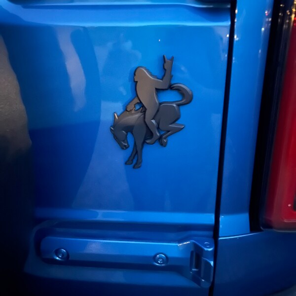 Add-a-squatch With PEACE SIGN Sasquatch Riding Bronco - Etsy