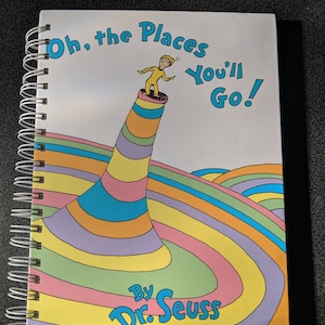 Oh the Places You'll Go Recycled Journal, Storybook Journal, Graduation ...