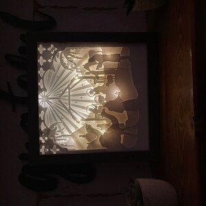 Christmas in Heaven Light-up Shadow Box Christmas Home Decor - Etsy