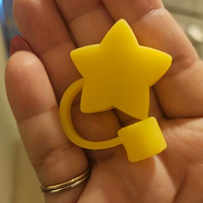 Straw Topper Cover Cactus Silicone Cap for Reusable Plastic Straws ...