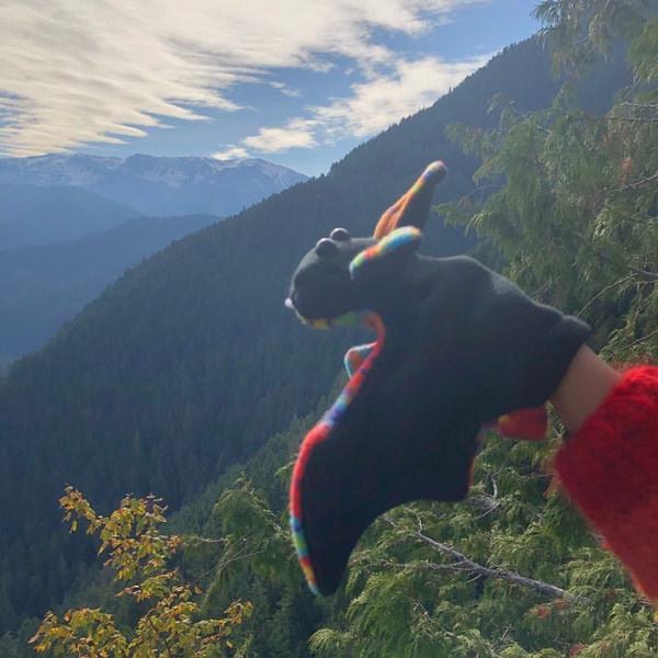 Spooky Bat Hand Puppet - Etsy
