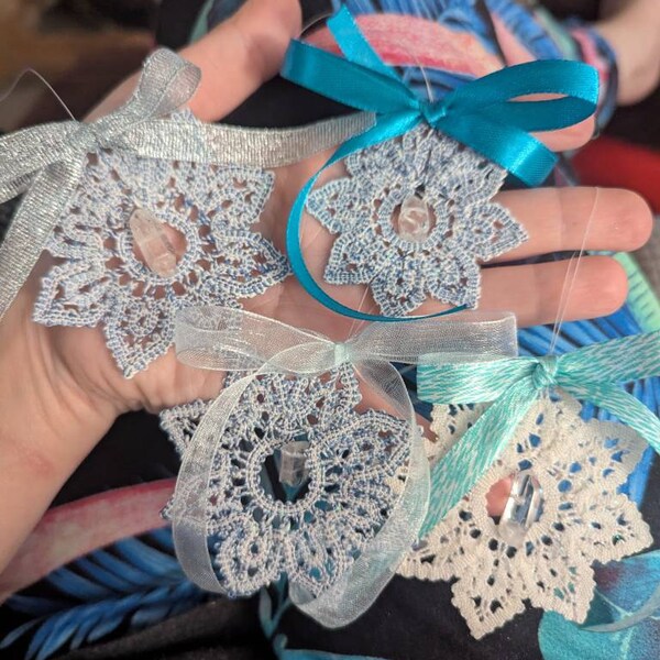 Digital Bobbin Lace Pattern Snowflake Ornament • Winter Lacemaking ...