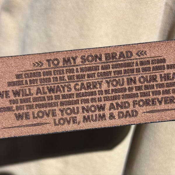 Personalized Leather Belt for Grandpa, Father's Day Gifts, Grandpa ...