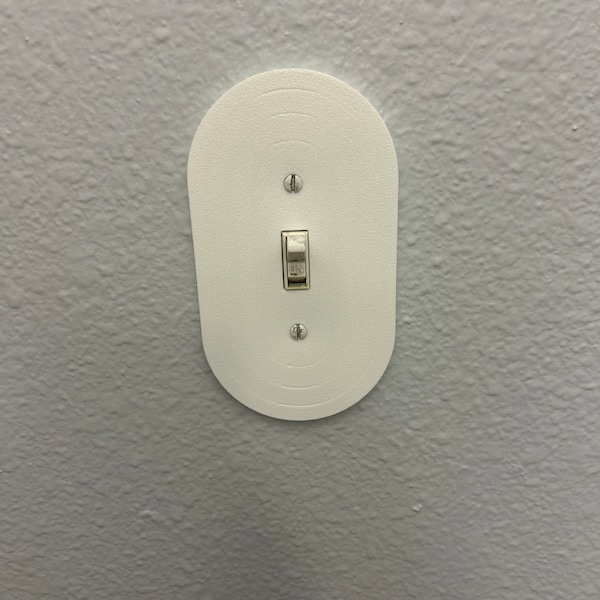Oval Light Switch Cover - Textured - Multiple Colors! - Etsy