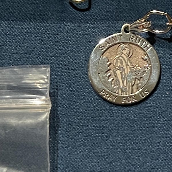Saint Ruth Round Religious Medal - Etsy