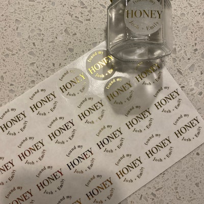 Custom Gold Foil Stickers Wedding Favor Stickers Gold Foil Custom ...