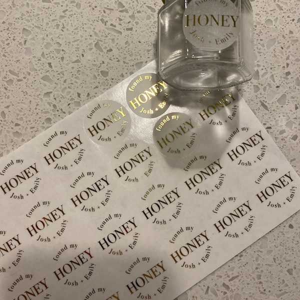 Custom Gold Foil Stickers Wedding Favor Stickers Gold Foil Custom ...