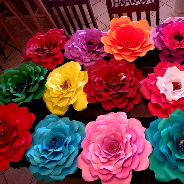 Extra Large PDF Full Size Rose 6 Template 30-34 Inches Rose When Made ...