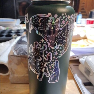 Holographic Bat Sticker - Etsy