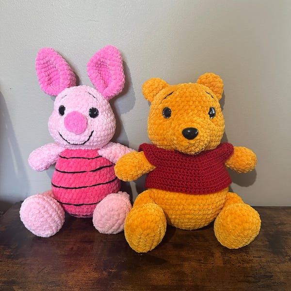 5-in-1 Winnie the Pooh, Piglet, Donkey, Little Roo, Tiger Crochet ...