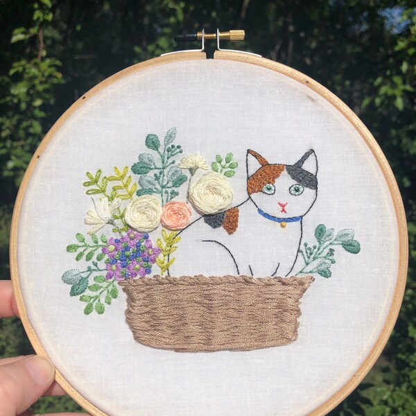 Smile Cat Embroidery Tutorial - Etsy