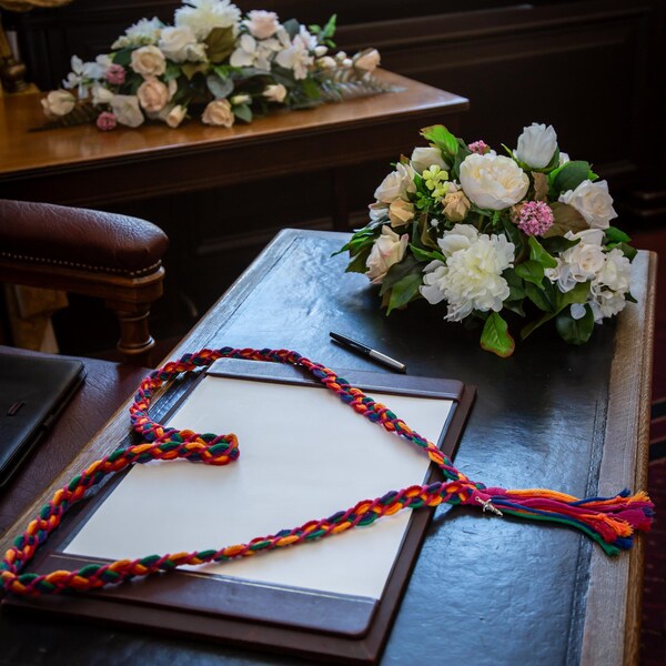 Threefold Handfasting Triple Cord Set - Ivory & Pink - Three Cords ...