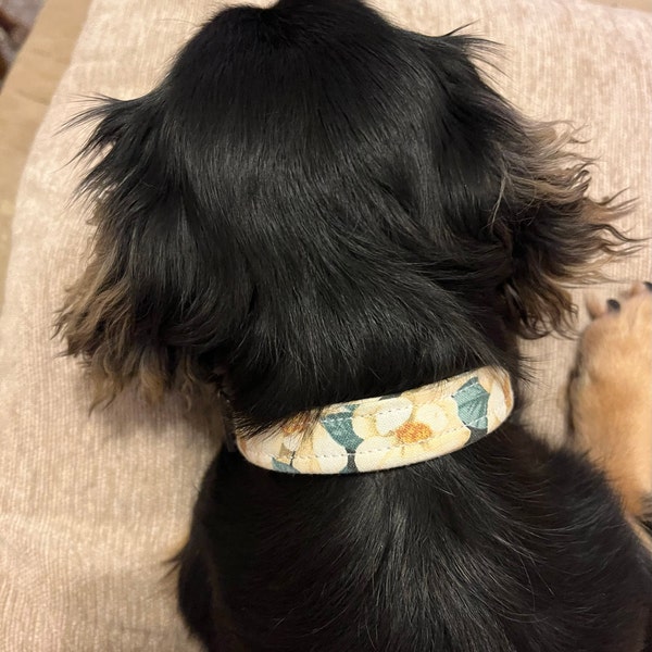 Magnolia Dog Collar, Floral Dog Collar, Dog Collar Girl, Handmade Dog ...
