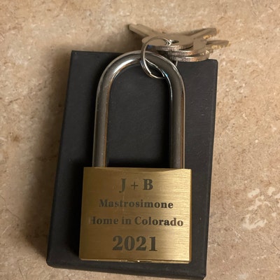 Custom Personalized Padlock, Engraved Padlock, Love Lock, Couples Gift ...