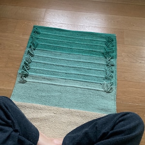 Checkerboard Rug Runner, Checker Wool Handmade Rug, Home and Living ...