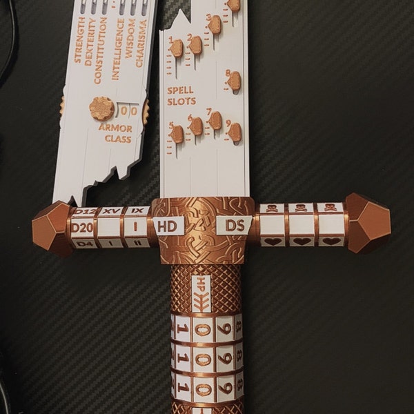 Dnd Character Stat Tracker Sword Extension (only) - Etsy