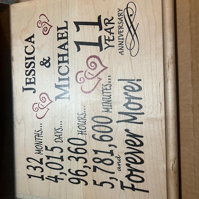 67 Year Anniversary Gift PERSONALIZED 67th Wedding Anniversary Sign ...