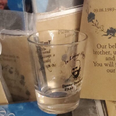 Special Place in My Heart Shot Glasses, in Loving Memory Shot Glasses ...